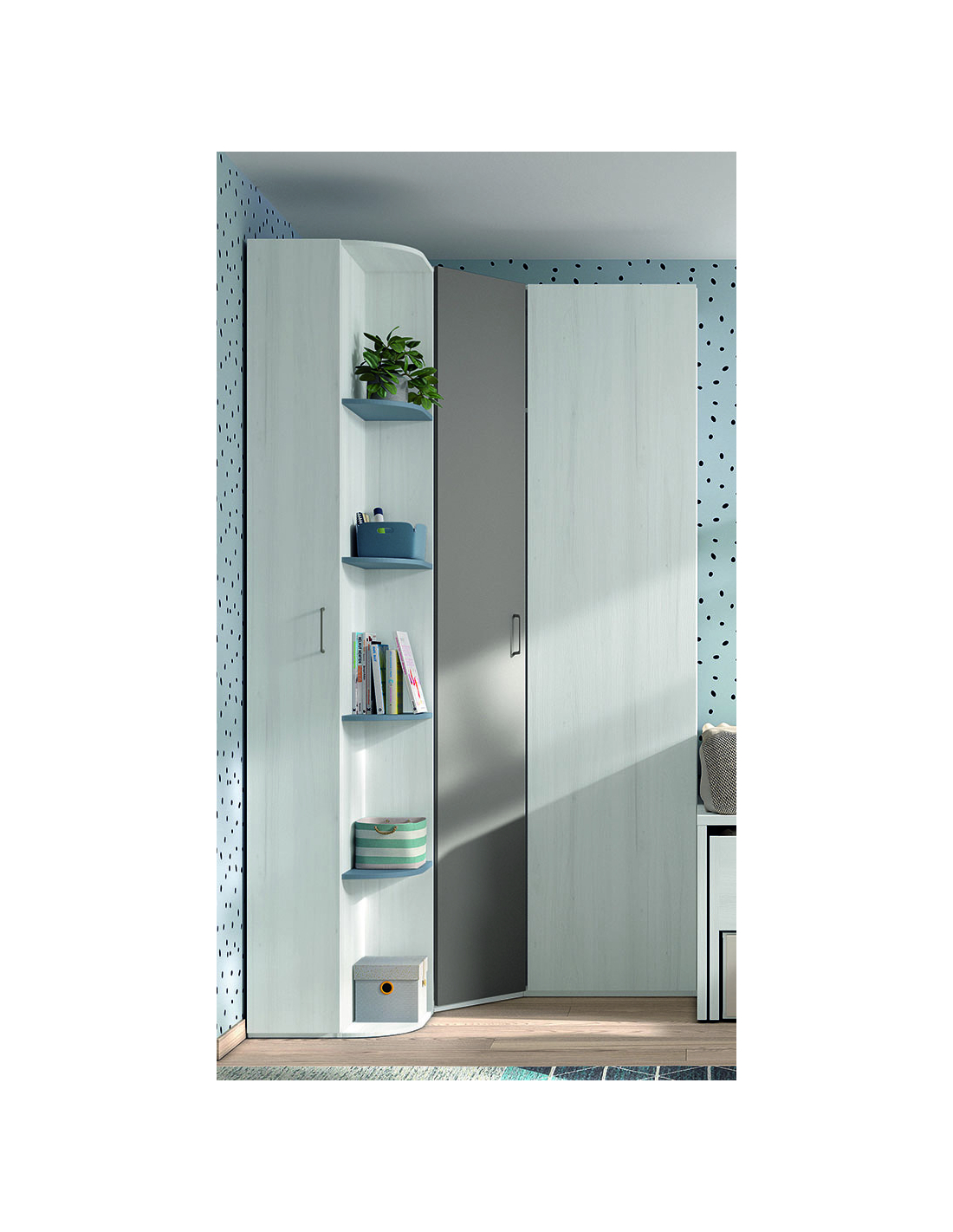 Comprar Armario juvenil Win Basic rincón chafán-recto mod. 37961 · Productos personalizados ...